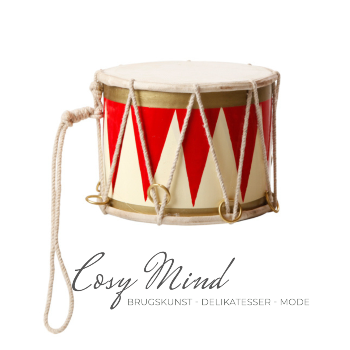 Tromme til ophæng, H 12cm - Jul - Cosy Mind